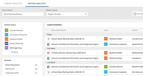 Data Minds: NetDocuments Analytics